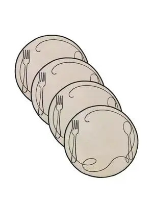 MISETTE Line Drawing Linen Placemats