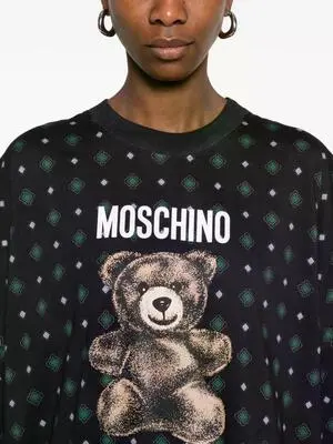 Moschino Bear-print Mini Dress