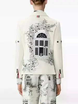 Thom Browne Embroidered Canvas Jacket