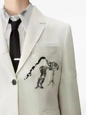 Thom Browne Embroidered Canvas Jacket