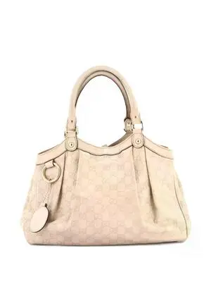 Gucci Sukey Sima Leather Medium Tote Bag - Neutrals