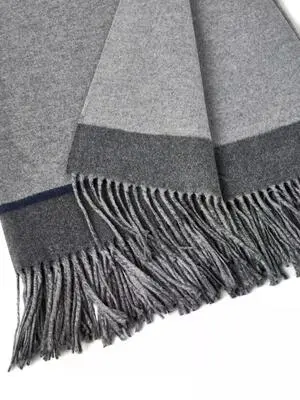 Brunello Cucinelli Fringed Striped Silk Throw Blanket