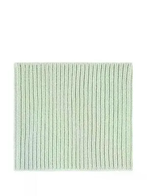 Eric Bompard Ribbed Scarf - Green