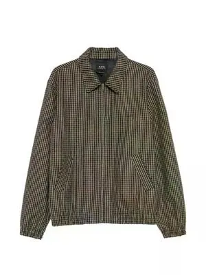 A.p.c. Houndstooth Zip Shirt Jacket