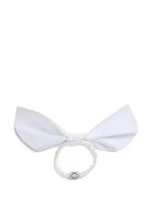 Patou Bow Scrunchie - White