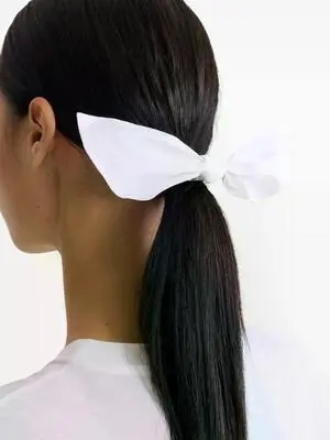 PATOU Bow Scrunchie - White