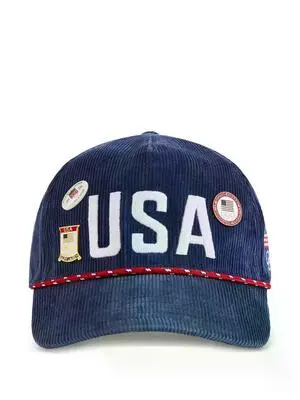 Polo Ralph Lauren Team Usa Corduroy Baseball Cap - Blue