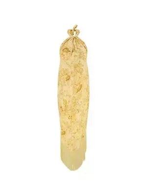 Hemant & Nandita Floral Halterneck Dress