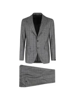 Tagliatore Check-pattern Single-breasted Suit