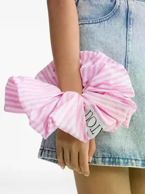 PATOU Striped Scrunchie - Pink