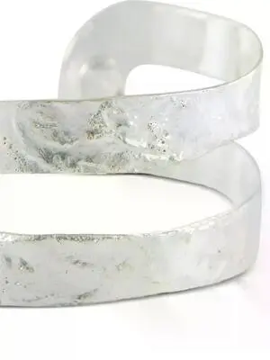 Sylvia Toledano Bianca Hammered Double-band Bracelet - Silver