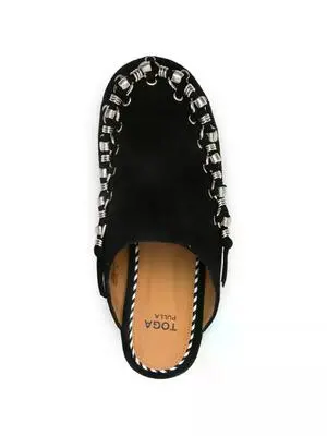 Toga Chain-detail Studded Mules