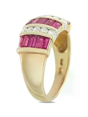 LB EXCLUSIVE Ruby And Diamond Ring - Gold