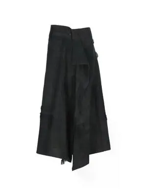 Y’s Asymmetric Midi Skirt