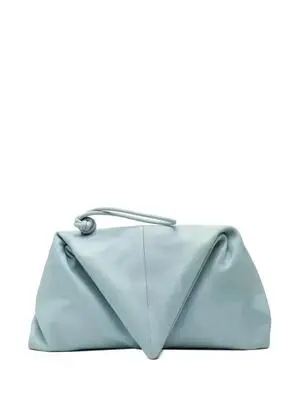 Bottega Veneta Leather Bv Trine Angular Clutch Bag 2010-2025 - Blue