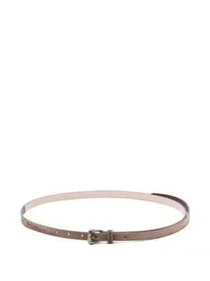 Brunello Cucinelli Beaded-detail Leather Belt - Brown
