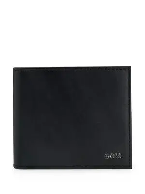 BOSS Bi-fold Leather Wallet - Black