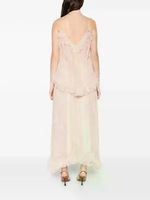 Alberta Ferretti Lace Midi Dress