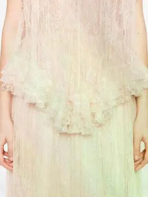 Alberta Ferretti Lace Midi Dress
