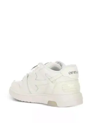 Off-White Leather Graffiti Sneakers