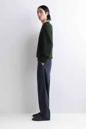 Cos Contrast-tipped Crew-neck Sweater