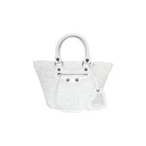 Balenciaga Le Cagole Small Panier Bag - White