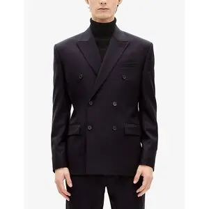 The Kooples Double-breasted Peak-lapel Wool Blazer