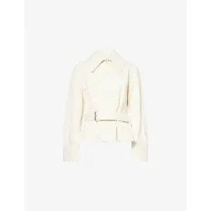 Givenchy Belted Cotton-wool Jacket - Ivory