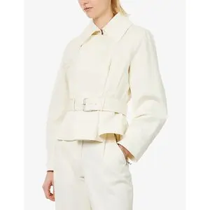 Givenchy Belted Cotton-wool Jacket - Ivory