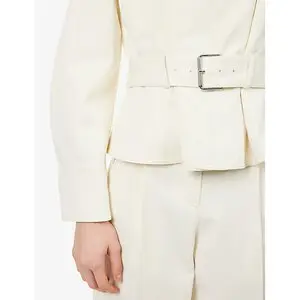 Givenchy Belted Cotton-wool Jacket - Ivory