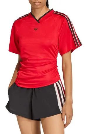 Adidas Originals By Alexander Wang Side Ruched Jersey - Better Scarlet