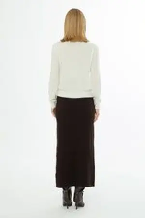 GIZIA Wool Cashmere Button-front Shirt