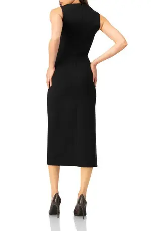 IVONNE Sleeveless Midi Dress With Slit