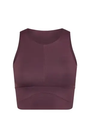 BORN LIVING YOGA Saori Support Sport Top - Dark Cherry