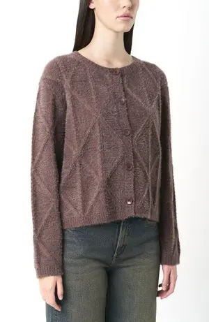 VELEZ Knitted Cardigan - Dark Brown