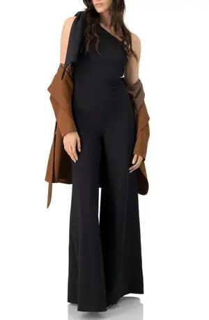 IVONNE One-shoulder Wide-leg Jumpsuit