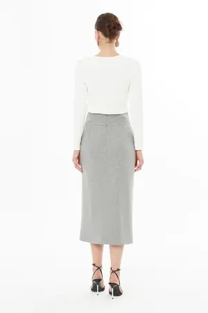 GIZIA Midi-skirt With Slit