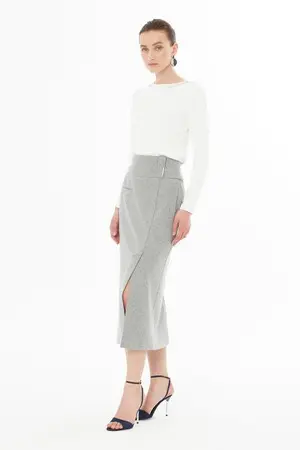 GIZIA Midi-skirt With Slit