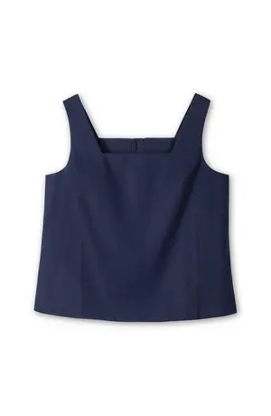HOPE & HENRY Linen Square Neck Tank