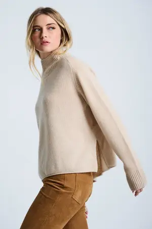 Lisa Todd Cashmere Speakeasy Sweater - Latte