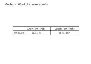 MOSHIQA I Woof U Human Hoodie
