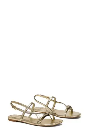 Kate Spade New York Loop Metallic Ankle Strap Sandal