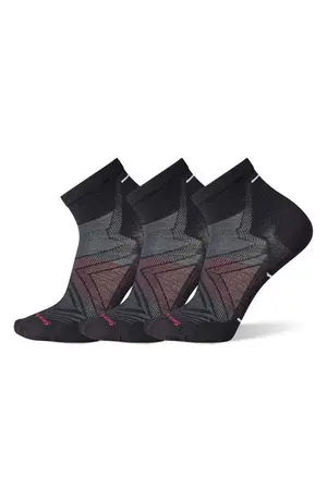 Smartwool 3-pack Run Ankle Socks - Run Black