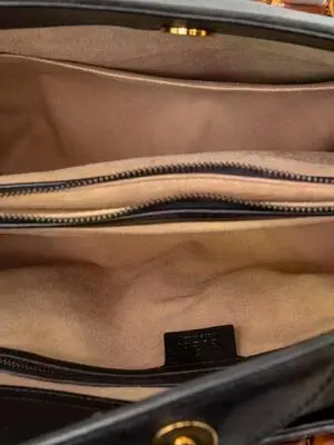 Gucci Diana Medium Bamboo Tote Satchel - Black
