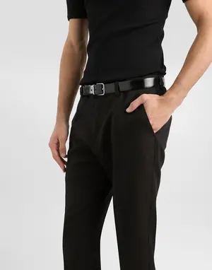 Dolce & Gabbana Tailored Linen Pants - Black