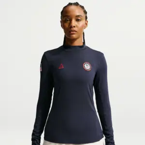 Mock Neck Performance Tops For Women