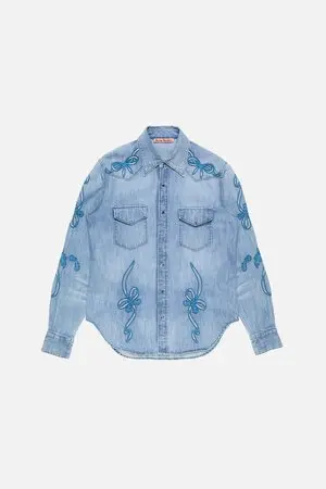 Acne Studios Embroidered Denim Shirt