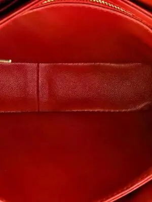 Celine Triomphe Smooth Calfskin Teen Shoulder Bag - Red