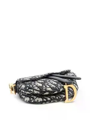 Dior Saddle Handbag Oblique Canvas Mini - Blue