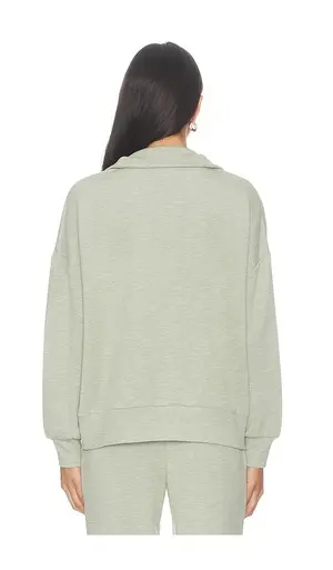 Varley Hawley Half Zip Sweatshirt - Shadow Marl
